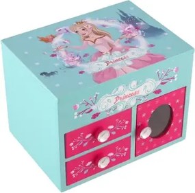 TEDDIES Šperkovnice Princess se zrcátkem / Šperkovnice / Dřevěná / 3 z