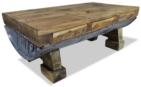 244500 vidaXL Konferenční stolek, masivní recyklované dřevo, 90x50x35 cm