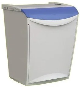 Odpadkový koš na třídění odpadu 25l - modré víko