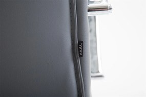 Kancelářská židle Vaud umělá kůže – šedá