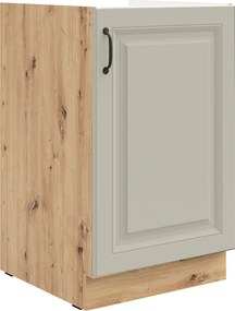 STILO ac | dolní skříňka 50 ZL 1F dřezová | 50 cm | UNI dvířka | artisan/světle šedá