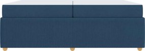 Rám postele Modrá 200 x 200 cm textil 3398437