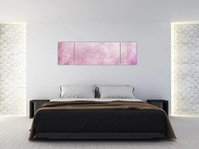 Obraz - Mandala v růžové zdi (170x50 cm)