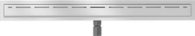 Mexen Flat nerezový sprchový žlab 80 cm vzor M03, 1022080-15