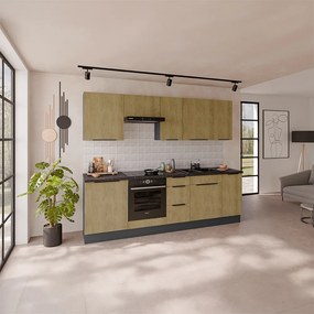 CREMONA ac | dolní skříňka 90x90 DN 2F rohová s policí | 90x90 cm | antracit/cremona