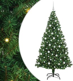 Umělý vánoční stromeček Zelená 210 cm PVC, ocel a plast 3396925
