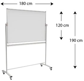 Mobilní tabule 180 x 120 cm ALLboards PREMIUM MOB1812