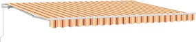 Stahovací markýza Žlutá a oranžová 450 x 350 x 165 cm 3331089