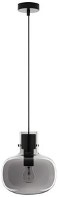 OnaDnes -20% Kouřově šedé skleněné závěsné světlo Nova Luce Cinzia 22 cm