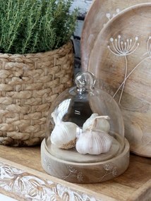 Dřevěný servírovací podnos s poklopem Tours Tray - Ø 14*16 cm