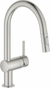 Grohe Minta dřezová baterie s vytahovací sprškou supersteel 32321dc2 G32321DC2
