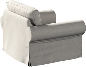 Potah na křeslo IKEA Ektorp barva šedá látka pletený vzor