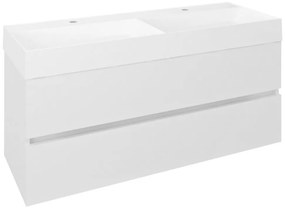 Sapho ODETTA umyvadlová skříňka 118x50x43,5cm, bílá lesk DT120-3030