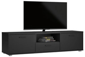 Černý TV stolek 147x38 cm Media – Tvilum