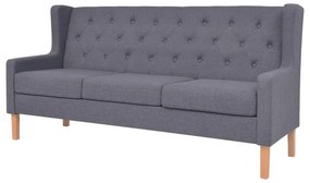 Sedací souprava 2 kusy textil šedá 274934