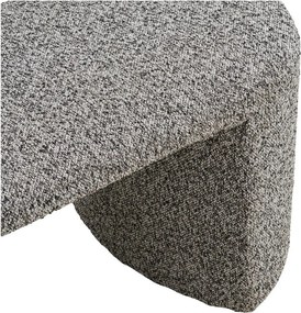 Šedá lavice z textilie bouclé Westport – House Nordic