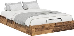 Ottoman postel Staré dřevo 193 x 135 x 25 cm Dřevěný materiál 3409283