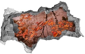 Wallmuralia Fototapeta díra na zeď 3D Listí na vodě 95x73 cm