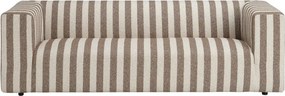 Hnědá/krémová žinylková pohovka 220 cm Lisa – Ellos Home