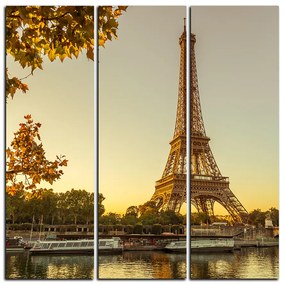 Obraz na plátně -  Eiffel Tower - čtverec 3110B (105x105 cm)