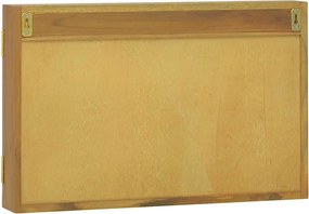 Zrcadlová skříňka 60 x 10 x 40 cm masivní teakové dřevo 338242