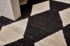 Diamond Carpets India, Ručně vázaný kusový koberec Alberta DESP P114 Dark Coffee Mix, 300x400, hnědá, chodba / předsíň