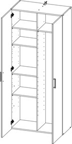 Sconto Víceúčelová skříň MULTIRAUMKONZEPT 642, buk