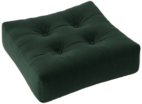 OnaDnes -20% Tmavě zelený manšestrový sedací polštář Karup Design More 70 x 70 cm
