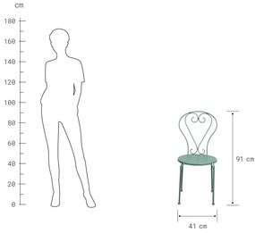 Butlers CENTURY Set zahradního nábytku pro 2 osoby - šalvějová