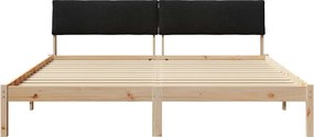Rám postele Hnědo-černá 200 x 200 cm Masivní borovicové dřevo 3394330