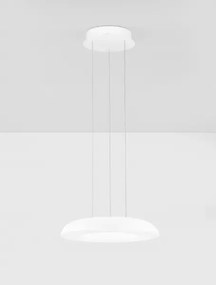 LED stmívatelný bílý moderní lustr Ormi