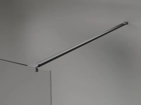 Mexen Lunar sprchová stěna levá 150 x 200 cm, 8mm čiré sklo, grafitová, 830-150-000-95-00-L