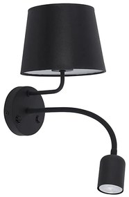 Nástěnná lampa MAJA 1xE27/15W/230V + 1xGU10/10W/230V černá