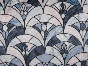 Dekorativní polštář 45 x 45 cm modro-béžový KOODAL Beliani