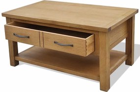 Konferenční stolek 88 x 53 x 45 cm masivní dubové dřevo 242745