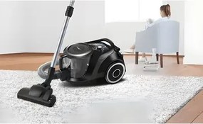 Bosch Serie 6 BGC41XSIL černá / Bezsáčkový vysavač / 700 W / 2,4 l / r