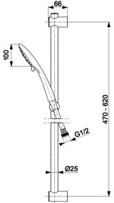 KFA Armatura 841-365-31 - Sprchová sada MOZA mosaz/zlatá