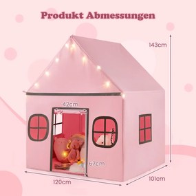 Costway Dětský vnitřní dětský stan Playhouse s hvězdicovými světly