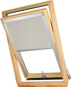 Dekodum Termoizolační roleta na střešní okno typu VELUX MK04/M04/304 Barva látky: Graphite Silver, Barva profilu: Bílá