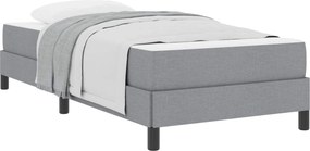 Postel s boxspringem Světle šedá 90 x 190 cm textil 3398451