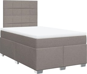 Box spring postel s matrací taupe 120x190 cm textil 3292731