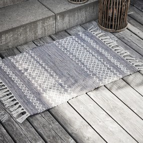 House Doctor Venkovní koberec Ciero Light Grey 70 × 50 cm, šedá barva, textil