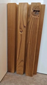 Exteriérový dřevěný obkladový SLAT panel 33-11 masiv 4200x140x32 mm