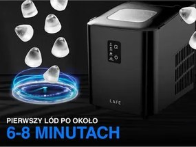 Lafe Ice Cube Maker černá / Výrobník ledu / 120 W / 1 l / 12 kg ledu z