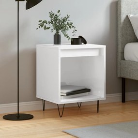 vidaXL Noční stolek 40x35x50 cm kompozitní dřevo [830728] Barva: bílá s vysokým leskem