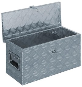 Hliníkový box 61,5 x 26,5 x 30 cm stříbrný,  142936