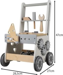 KRUZZEL Dětská dřevěná dílna 3v1 - Kruzzel