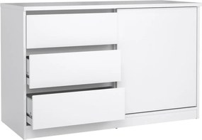 FALCO Komoda Simplicity 207 bílý lesk