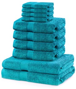 Sada ručníků MARINA | stříbrná 10 kusů Barva: Béžová
