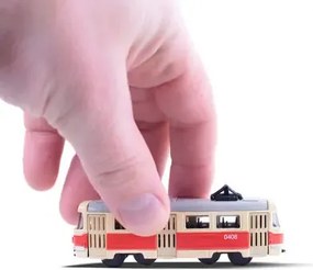 RAPPA Kovová česká retro tramvaj mini 8.5 cm / od 3 let